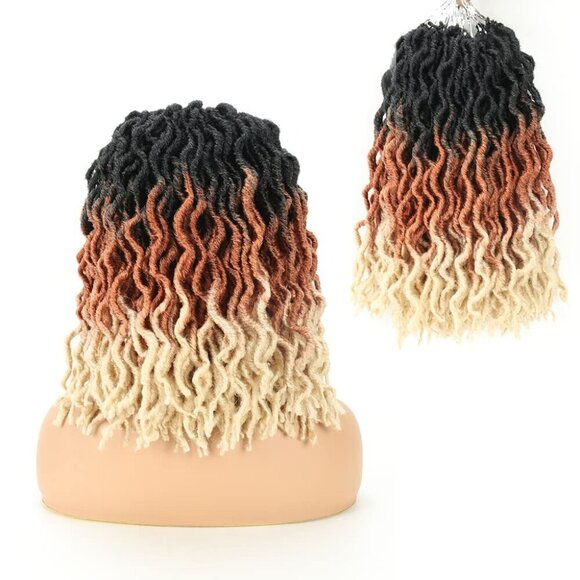 Hair | Wavy Faux Locs Crochet Hair 14in Synthetic Fiber Goddess ...